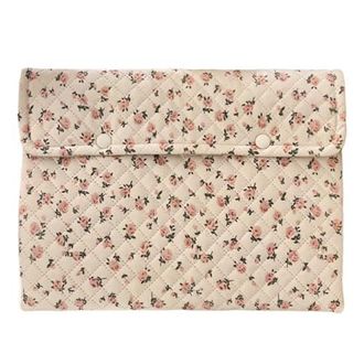 Generic Kexpery &Eacute;tui de transport pour ordinateur 14 pouces avec motif floral housse matelass&eacute;e protection l&eacute;g&egrave;re et &eacute;l&eacute;gante