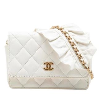 Chanel Pre-owned Sac bandouli&egrave;re matelass&eacute; en cuir dagneau - Femme - Pre-owned - Blanc - Taille: ONE Size