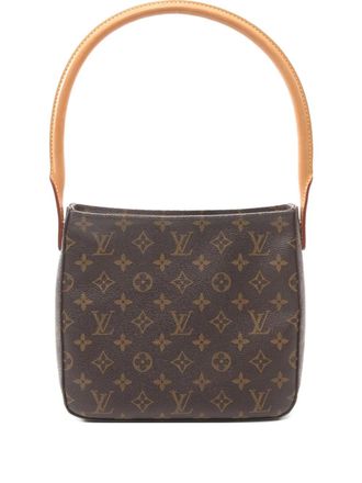 Louis Vuitton sac porté épaule Looping (2002) - Marron