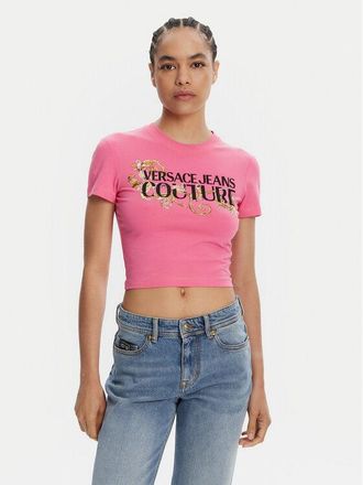 Versace Jeans Couture T-Shirt 78HAHC05 Rosa Slim Fit