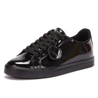 Kickers Damen Tovni Lacer Low-top Trainer | Casual Shoe Sneaker, Lackschwarz, 39 EU