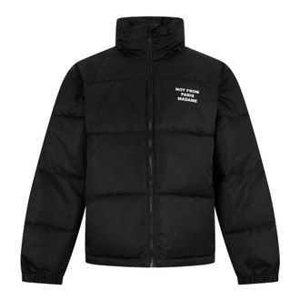 Dr&ocirc;le de Monsieur Slogan Puffer Jacket - Homme - Vestes - Noir - Taille: M