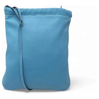 Herm&egrave;s Rucks&auml;cke - NEUE HERMES BRIDADO 2019 HANDTASCHE AUS SWIFT-LEDE - Gr. unisize - in Blau - f&uuml;r Damen