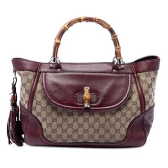 Gucci Pre-owned Bamboo Tote - Femme - Pre-owned - Brun - Taille: ONE Size