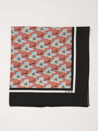 Noisy May Foulard carr&eacute; en coton &agrave; imprim&eacute; graphique multicolore