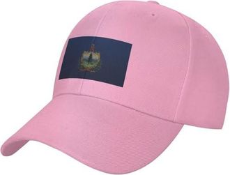 Generic Casquette De Sport Effet Tricot du Drapeau du Vermont Chapeau De Golf Anti Soleil,Respirant Casquette Trucker pour Homme Golf Femme