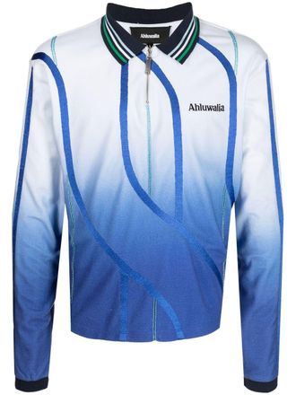 Ahluwalia Studio Expression Poloshirt - Blau