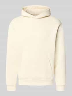 Review Regular Fit Hoodie aus Baumwoll-Mix mit Label-Detail