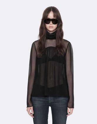 AllSaints Nadia Top in Schwarz
