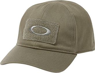 Oakley Mens Si Cotton Cap, Worn Olive, S/M