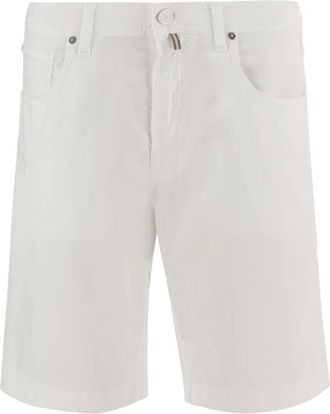 Jacob Cohen Homme, Shorts, Blanc, Taille: W38 Shorts en coton stretch
