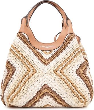 Gianni Chiarini Femme, Sacs, Multicolore, Taille: ONE Size Dua Borsa Tessuto
