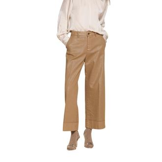 Mason's Femme, Pantalons, Brun, Taille: 36 FR Pantalon Chino Large en Tabac