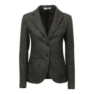 Circolo 1901 Giacca in tweed lana e seta - - Jackets - Damen - Gr&uuml;n - XL