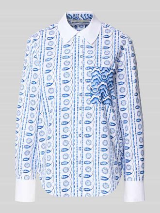 Herzen&rsquo;s Angelegenheit Regular Fit Bluse im Allover-Look mit Brusttasche