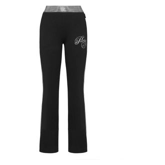 Philipp Plein Femme, Pantalons, Noir, Taille: 38 FR Pantalon de jogging Signature