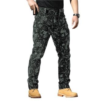 Generic Pantalon cargo de travail pour homme, pantalon de travail r&eacute;sistant &agrave; lusure Ripstop &agrave; multiples poches, pantalon de chantier r&eacute;sistant &agrave; leau et resp