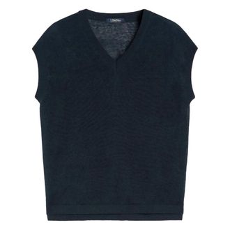 Max Mara Strickweste - - Knitwear - Damen - Blau - S