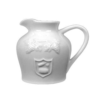 Holst Porzellan BAD 001 Saftkrug Bardolino 0,4 L, Porzellan, Weiß, 13 x 9.5 x 11 cm