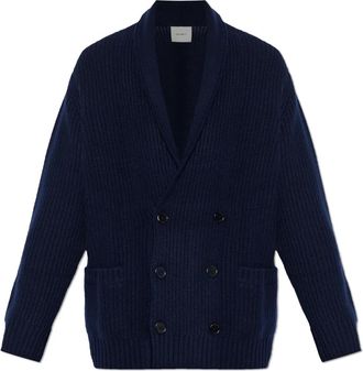 Lisa Yang Homme, Pulls, Bleu, Taille: XL Lyle Cardigan Jacket