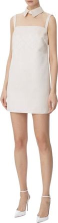 Elisabetta Franchi Femme, Robes, Beige, Taille: 42 FR Robe en satin duchesse et tulle avec strass