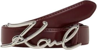 Karl Lagerfeld K/Signature Ceinture - Femme - Accessoires - Brun - Taille: 65 CM