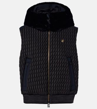 Toni Sailer Veste de ski sans manches Flora &agrave; capuche
