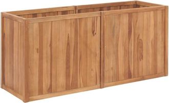 vidaXL Vidaxl - Lit sur&eacute;lev&eacute; de jardin 150x50x70 cm Bois de teck solide