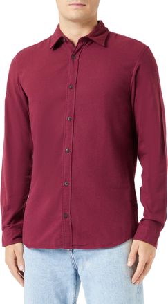 Jack & Jones Herren Jjplain Fall Solid Shirt Ls 12236943,Port Royale,XL