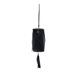 Chanel Pre-owned Vintage Lammfell Quasten Clutch - - Pre-owned - Damen - Schwarzk - ONE SIZE