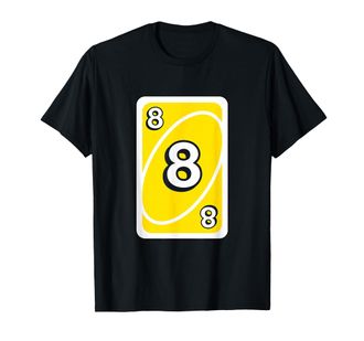 Uno Halloween Gelb 8 Karten T-Shirt