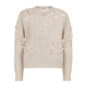 Burberry Femme, Pulls, Beige, Taille: 38 FR Sand Wool Sweater
