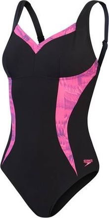 Speedo Damen Schwimmanzug SPDSCU PT LUNAELUSTRE 1PC AF BLACK/PINK