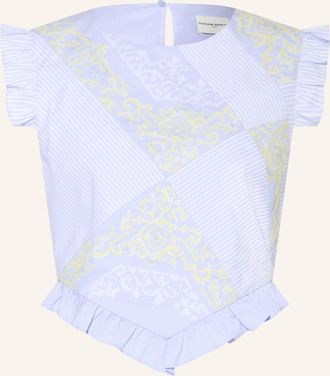 Claudie Pierlot Claudie Pierlot Blusentop Mit R&uuml;schen blau