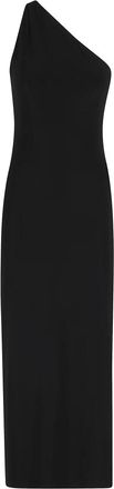 Norma Kamali Femme, Robes, Noir, Taille: 40 FR Robe Longue Asym&eacute;trique avec Fente Lat&eacute;rale