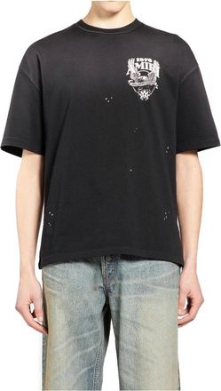 Amiri Homme, Tops, Noir, Taille: M Eagle Oversized Tee