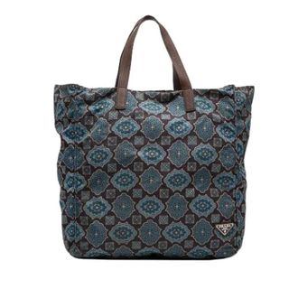 Prada Sac cabas Vintage en nylon Pre-owned - Femme - Pre-owned - Bleu - Taille: ONE Size