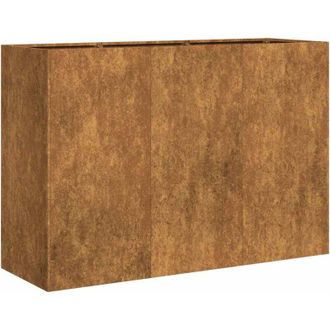 vidaXL Jardini&egrave;re rouill&eacute; 120x40x80 cm acier inoxydable Vidaxl