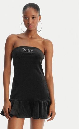Juicy Couture Kleid f&uuml;r den Alltag Ruffle JCWED126311 Schwarz Slim Fit