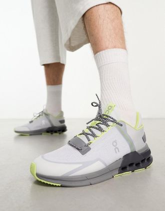 On Cloudnova Flux - Sneaker in Gletschergrau und Zest-Neutral