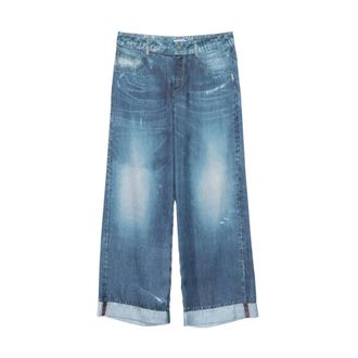 Liu Jo Femme, Jeans, Bleu, Taille: W28 Jean Long Effet D&eacute;lav&eacute;