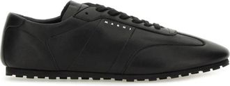 Marni Homme, Chaussures, Noir, Taille: 45 EU Baskets basses en cuir