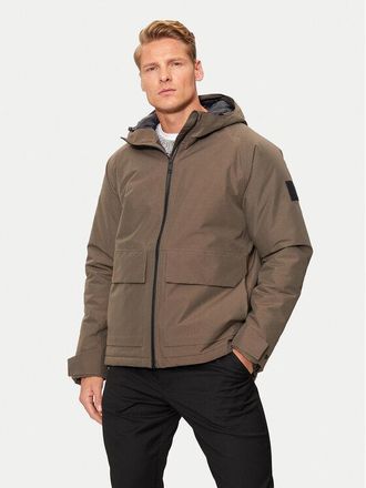 Jack Wolfskin Regenjacke Tempeltor A60205 Braun Regular Fit