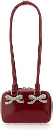Self Portrait Hobo Bags - Bordeaux Leather Shoulder Bag - Gr. unisize - in Rot - für Damen