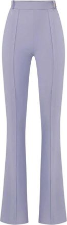 Elisabetta Franchi Femme, Pantalons, Violet, Taille: 40 FR Logo Charm Pants