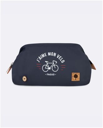 Faguo Trousse de toilette bleu marine Jaime mon v&eacute;lo - WASHBAG
