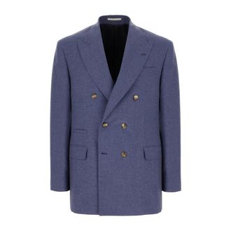 Brunello Cucinelli Homme, Costumes, Bleu, Taille: L Mr4998Bpc C7032 Blazer