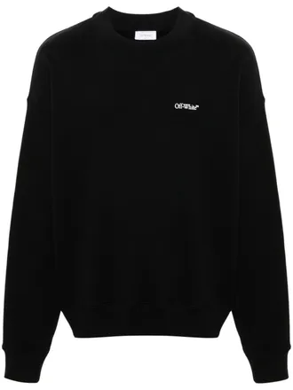 Off-white sweat à logo en relief - Noir