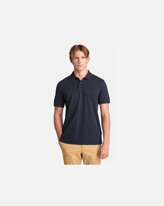 Timberland Gewaschenes Oyster River Kurzarm-Poloshirt f&uuml;r Herren in Dunkelblau, Herren, Blau, Gr&ouml;&szlig;e