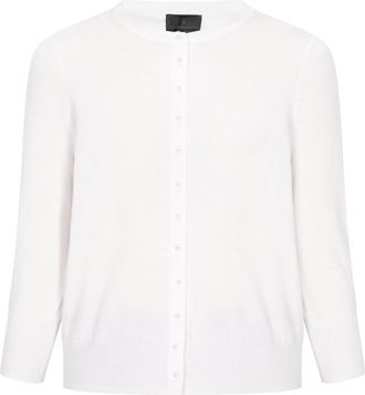 Dreimaster Dreimaster Strickjacke Frauen Wei&szlig;